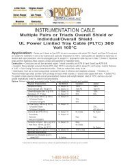 MULTI-CONDUCTOR TYPE SOOW - Priority Wire & Cable