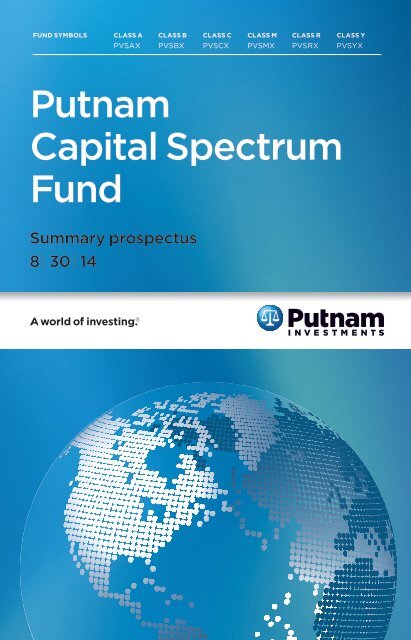 Capital Spectrum Fund Summary Prospectus - Putnam Investments