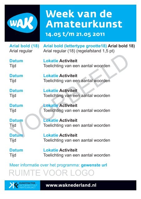 A4 poster voorbeelden