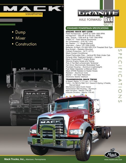 MACK MP7 - Bruckners Truck Sales