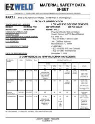 Material Safety Data Sheet - Clipsal PVC Cement N Blue (76 KB)