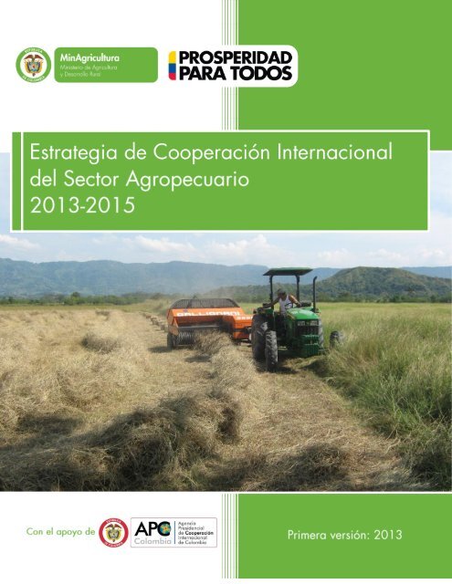 Estrategia De Cooperación Internacional Ministerio De Agricultura Y