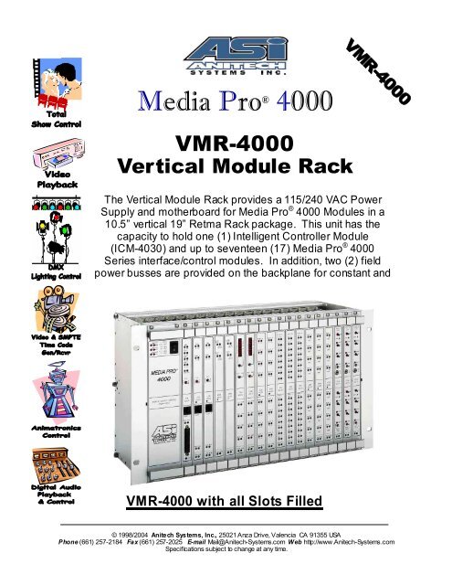 Media Pro® 4000 - Anitech-Systems.com