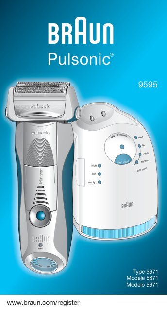 Pulsonic® - Braun Consumer Service spare parts use instructions ...