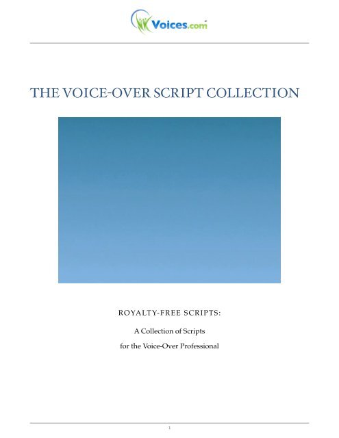 Voice-Over Script Collection - Voices.com