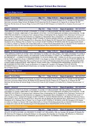 CityCat timetable - TransLink