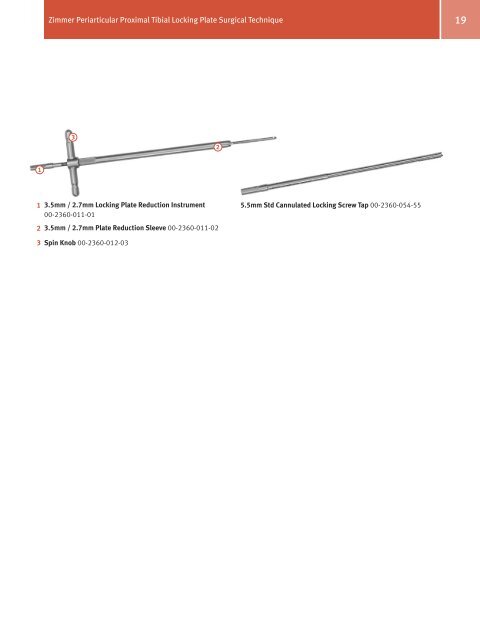 Zimmer Periarticular Proximal Tibial Locking Plate Surgical Technique