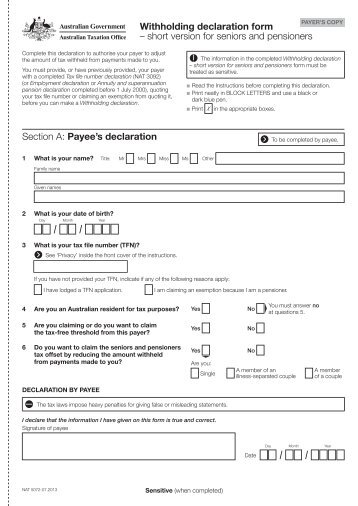 Objection form - for taxpayers - Australian Taxation Office