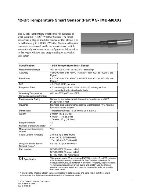 12-Bit Temperature Smart Sensor User's Guide