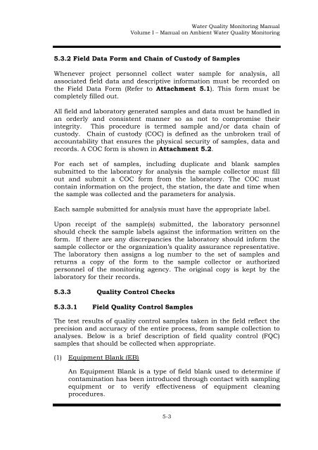 Water Quality Monitoring