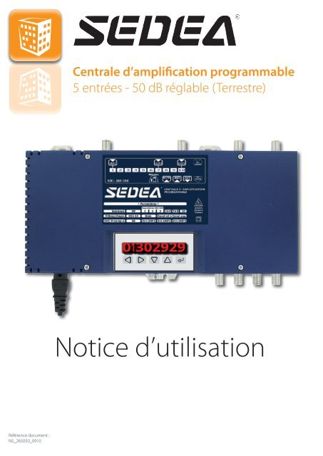 Notice d'utilisation - Sedea