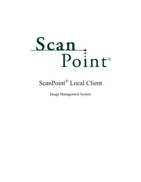 ScanPoint Local Client - Verathon