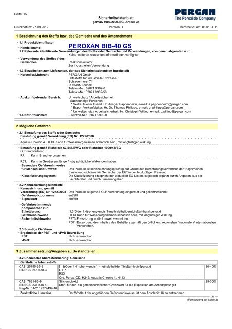 PEROXAN BIB-40 GS - Pergan GmbH