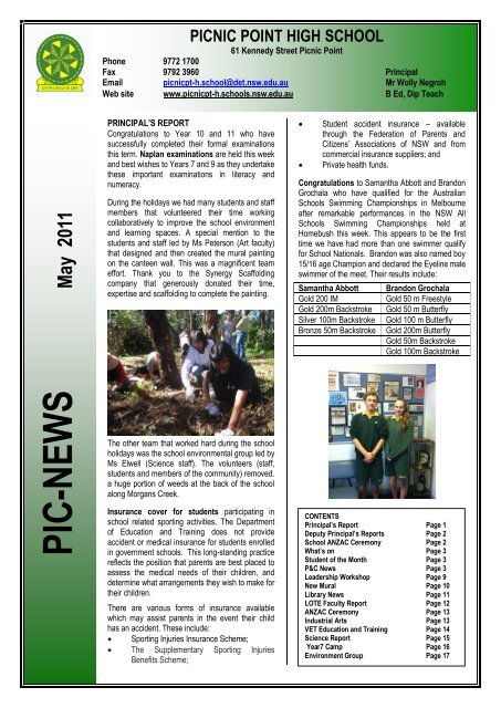 May - Picnic Point High School