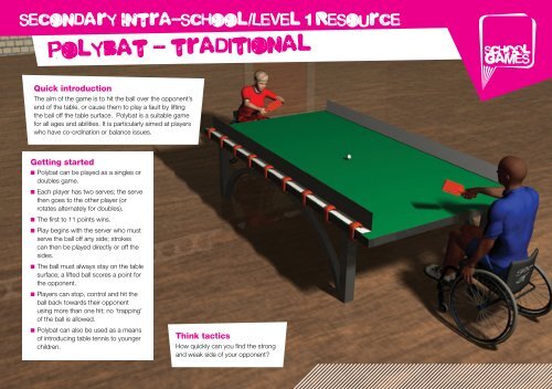 polybat - traditional - School Games