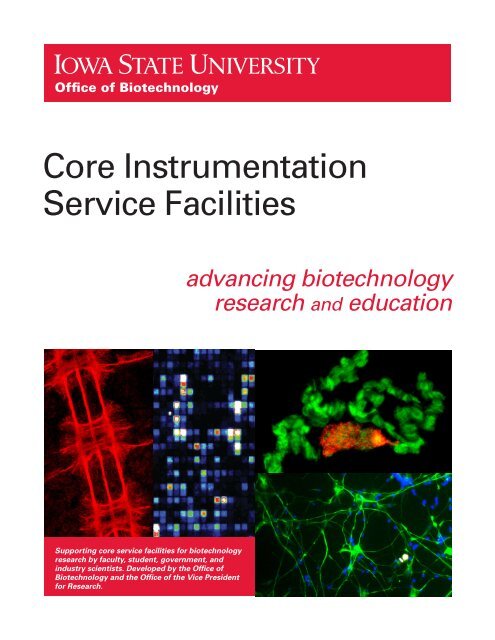 Core Facilities Brochure - Office of Biotechnology - Iowa State ...