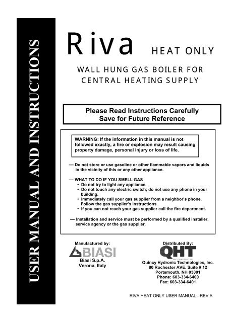 Heat Only user manual - API of NH