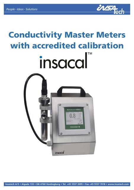 Conductivity Master Meters with accredited calibration - Insatech