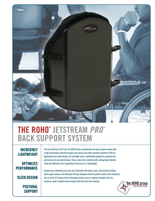 the rohoÂ® jetstream pro Â® back support system - The ROHO Group