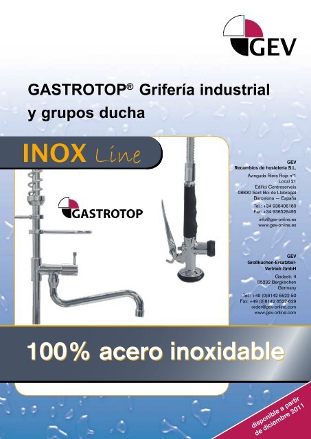 INOX Line 100% acero inoxidable INOX Line - GEV