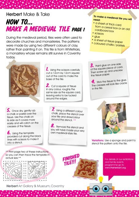 How to... make a medieval tile page 1
