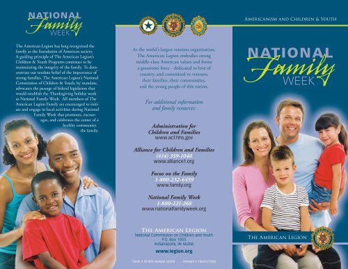 National Family Week Brochure (PDF) - American Legion
