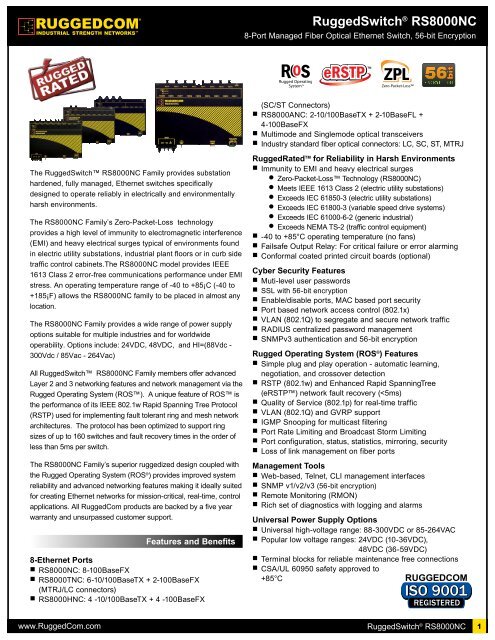 Datasheet - RuggedCom