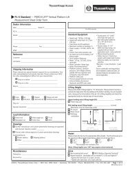 Journeyâ ¢ Inclined Lift Measurement Sheet Order Form ...