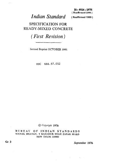 Indian Standard ( First Revision )