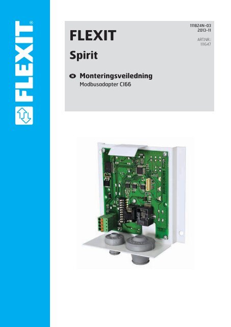 Monteringsanvisning - Flexit