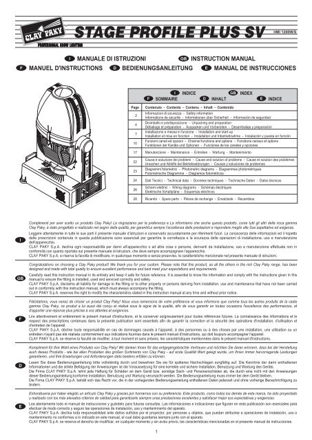 stage profile plus sv hmi 1200w/s
