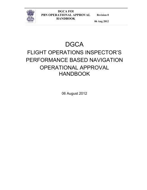 flight operations inspector's performance based navigation ...
