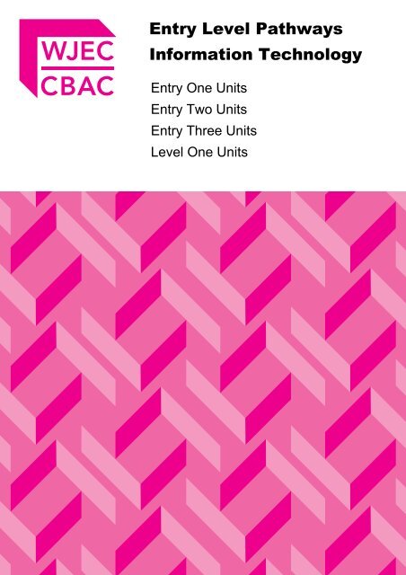 Entry Pathways ICT Units - WJEC