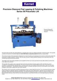 Precision Diamond Flat Lapping & Polishing Machines Series 56