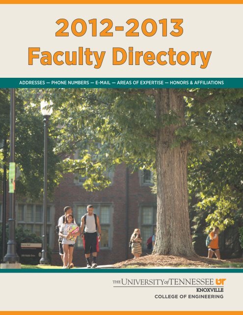 2012-2013 Faculty Directory - College of Engineering - The ...