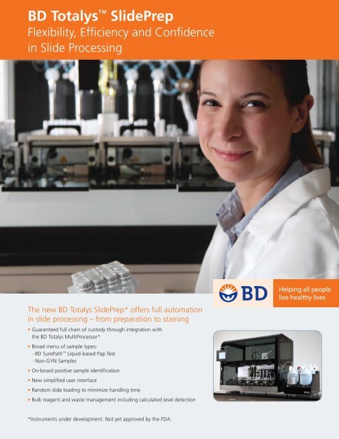 BD Totalysâ ¢ SlidePrep - Cellab