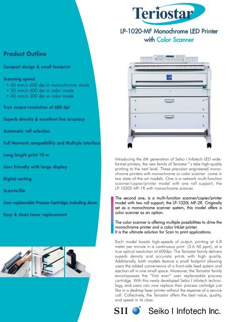 Teriostar LP1020 Multi Function - Seiko I Infotech Inc.