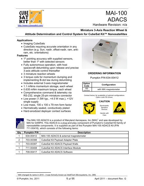 CubeSat Kit Linear EPS - CubeSat Kit Home