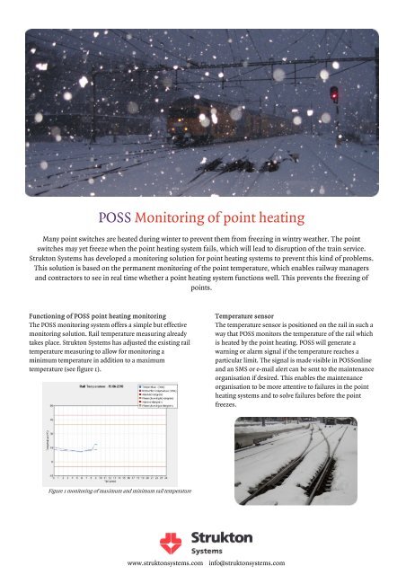 POSS Monitoring of point heating - Strukton Rail