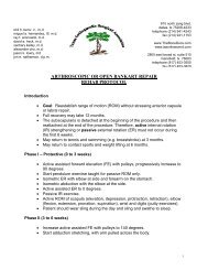 Total Hip Arthroplasty (Lateral Approach) Rehab Protocol