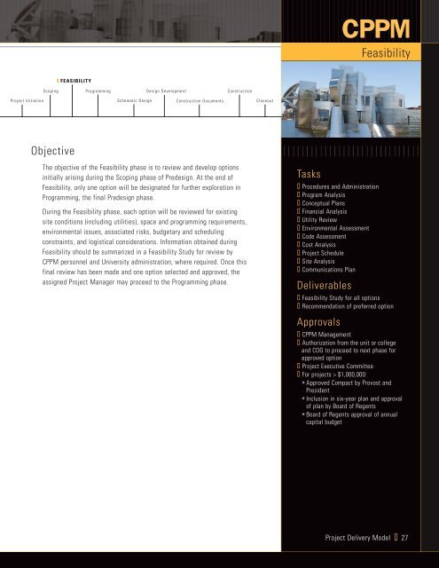 Feasibility - Capital Planning and Project Management