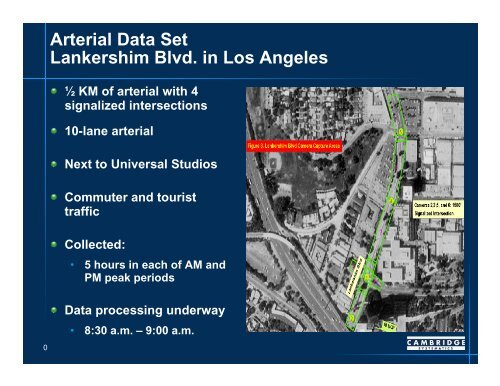 Arterial Data Set Lankershim Blvd. in Los Angeles - Traffic Signal ...