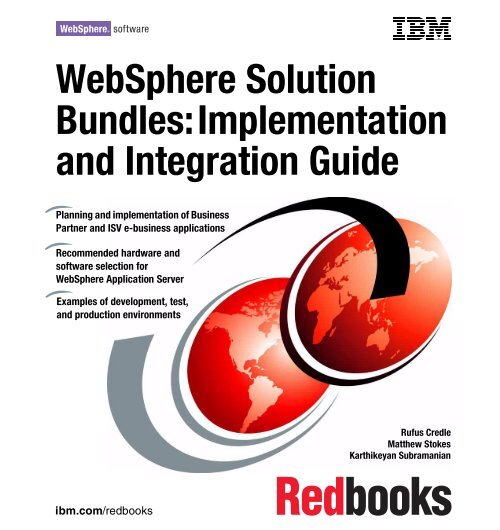 WebSphere Solution Bundles: Implementation and ... - IBM Redbooks