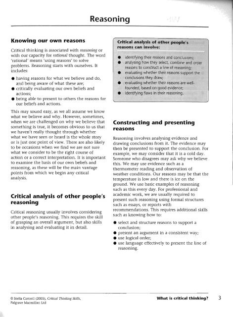 What is critical thinking What is critical thinking