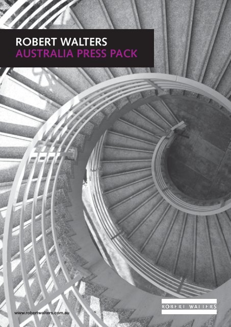 ROBERT WALTERS AUSTRALIA PRESS PACK