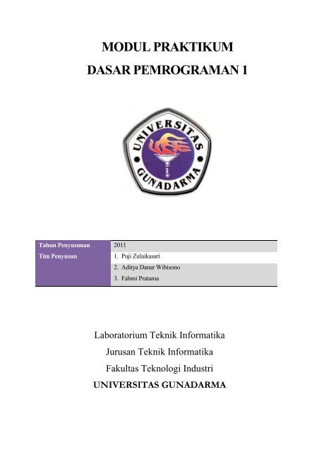 Pertemuan 1 - iLab - Universitas Gunadarma