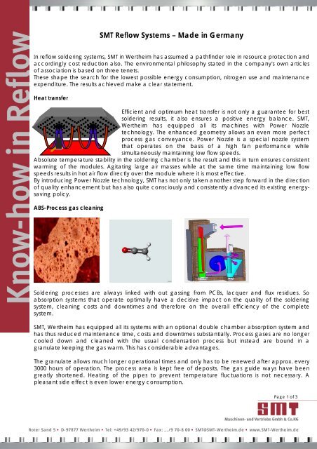 SMT Reflow Systems â€“ Made in Germany