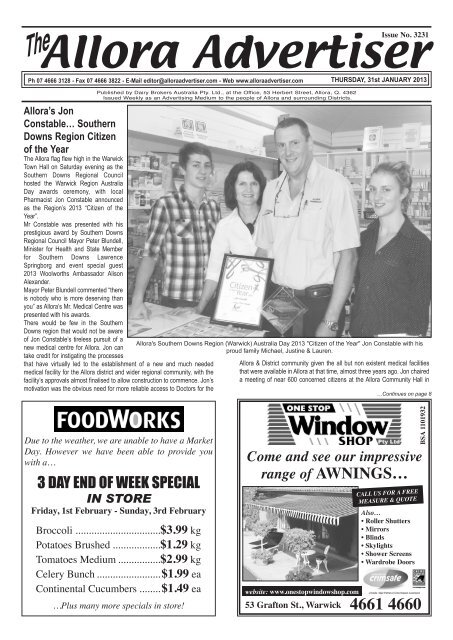 3231 - 31/01/2013 - The Allora Advertiser