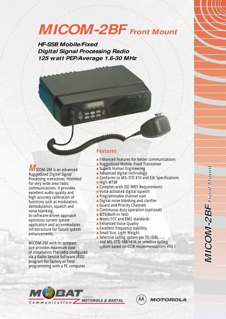 MICOM-2BF Front Mount - American Communication Systems