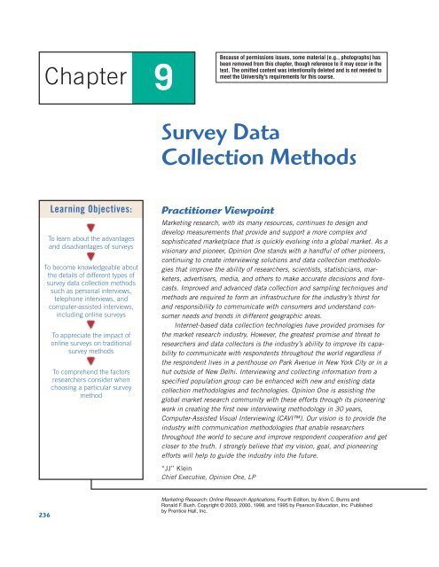 Chapter 9 - Pearson Learning Solutions
